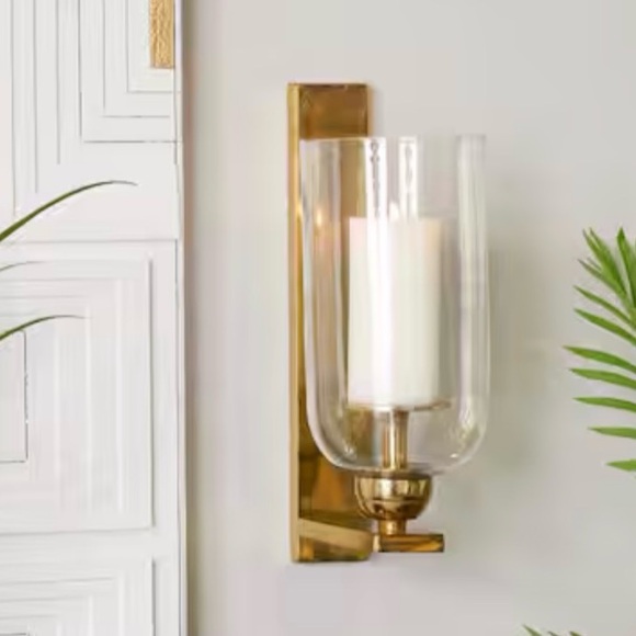 Home Depot | Accents | Litton Lane 6 In Gold Aluminum Metal Single ...
